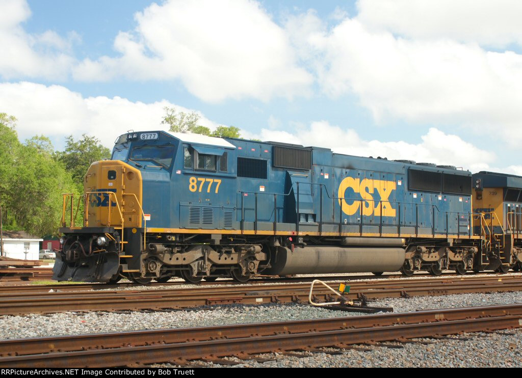 Layover Power CSX 739 & 8777 sitting in the yard on May 25th, 2012